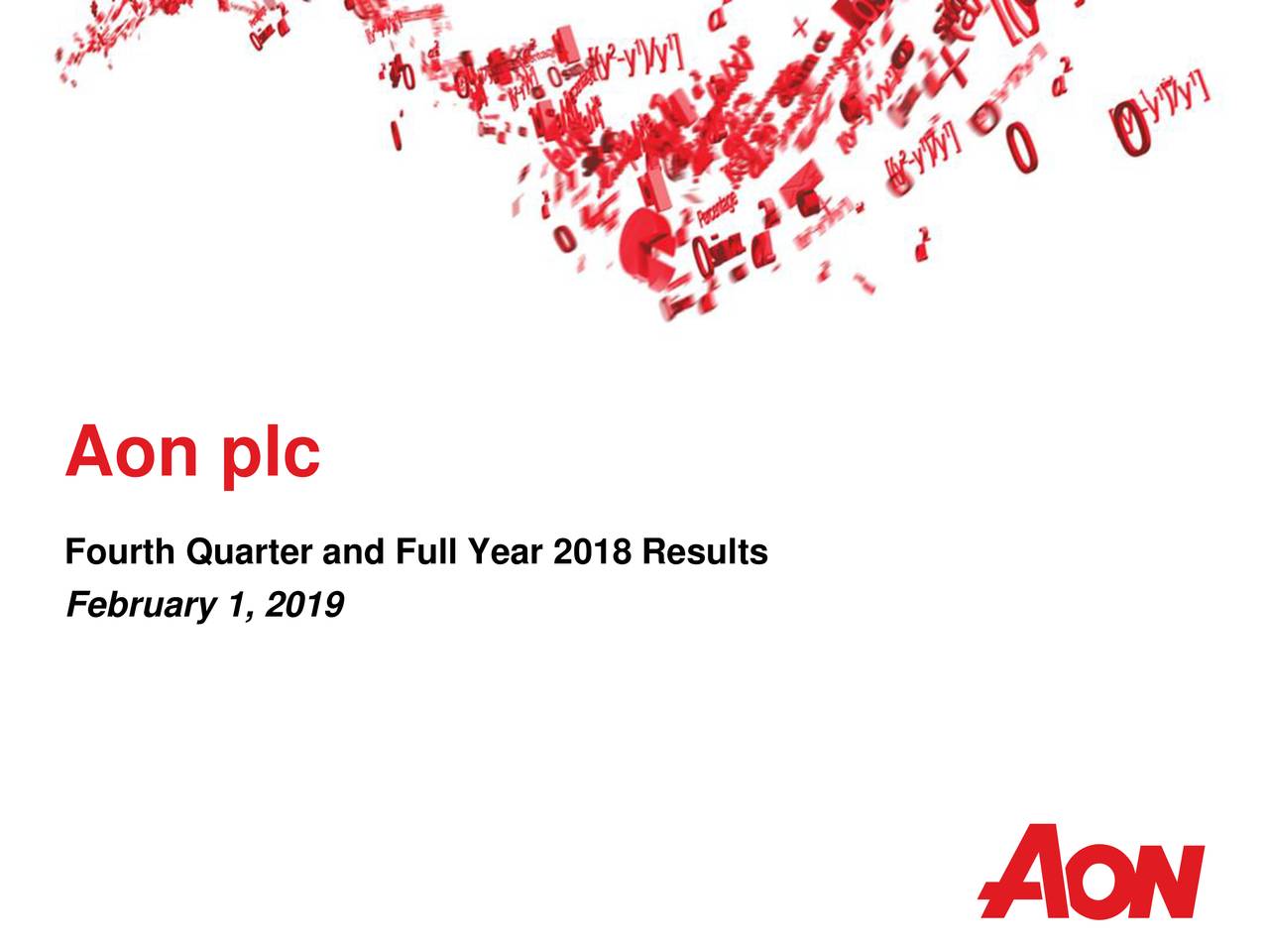 Aon Corporation 2018 Q4 - Results - Earnings Call Slides (NYSE:AON ...
