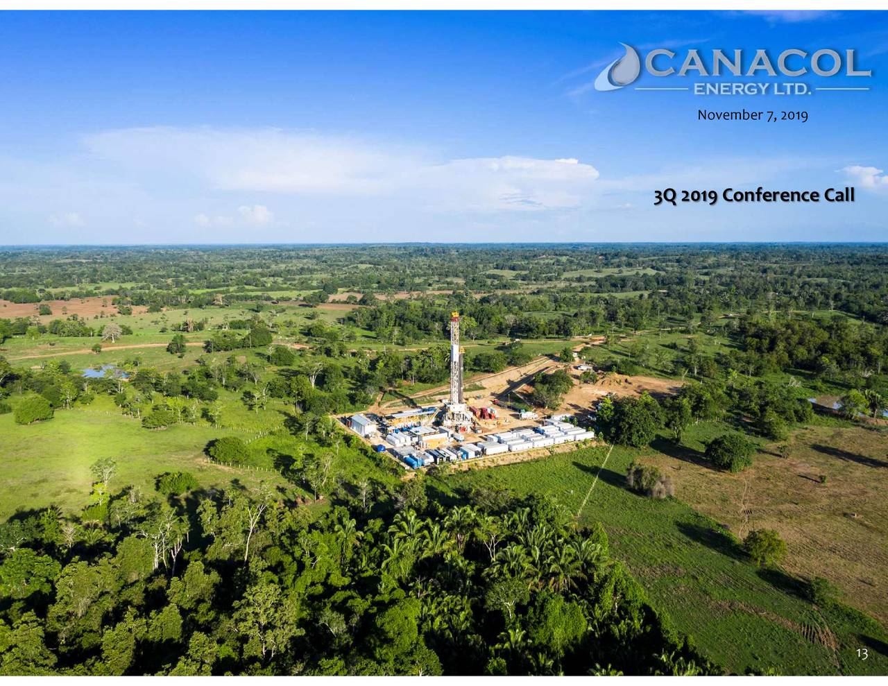 Canacol Energy Ltd 2019 Q3 - Results - Earnings Call Presentation ...