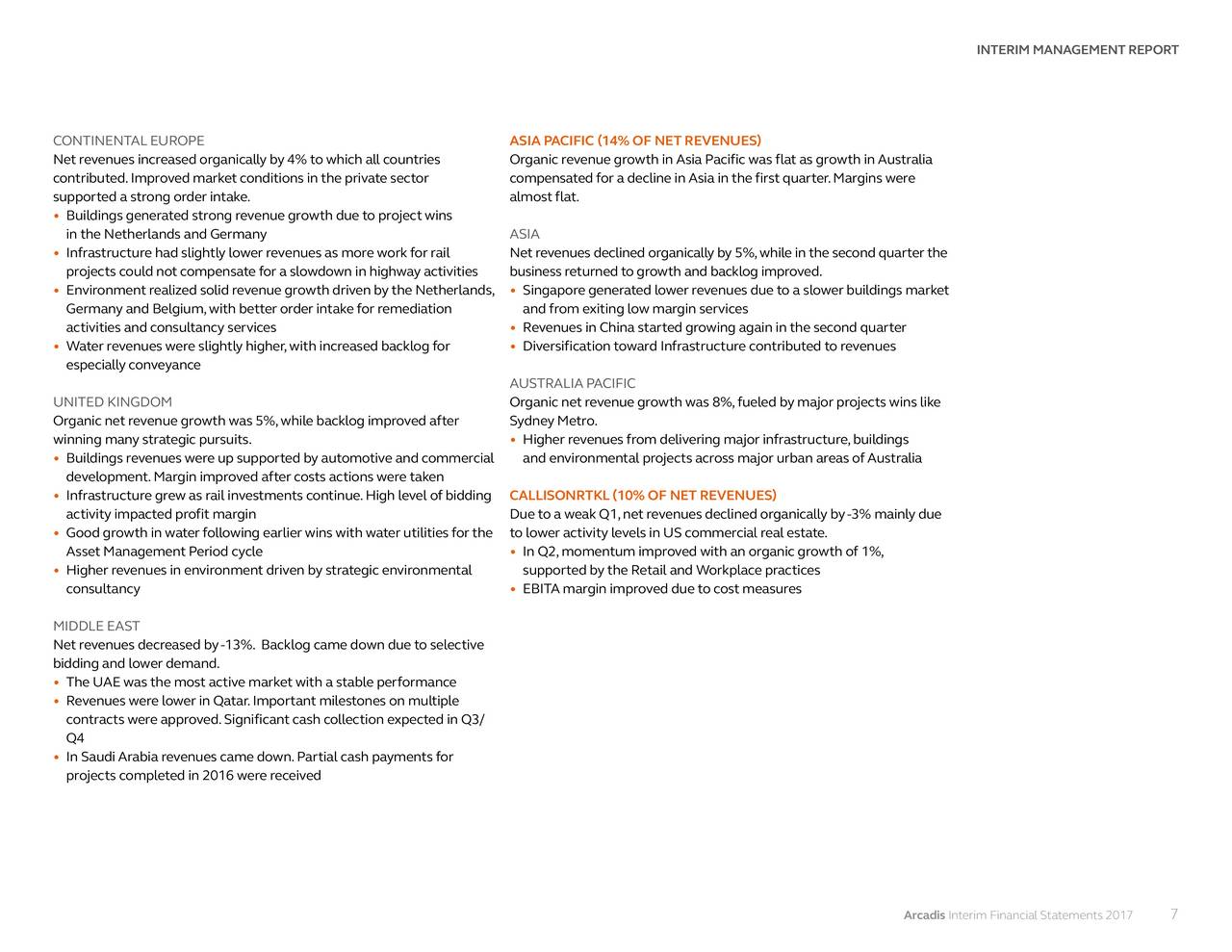 Arcadis NV 2017 Q2 - Results - Earnings Call Slides (OTCMKTS:ARCVF) | Seeking Alpha