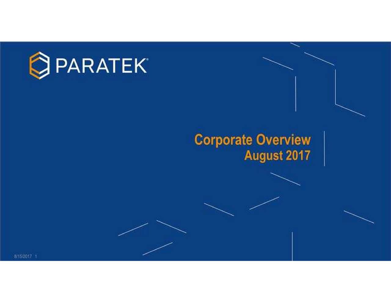 Paratek Pharmaceuticals (PRTK) Presents At Wedbush PacGrow Healthcare ...