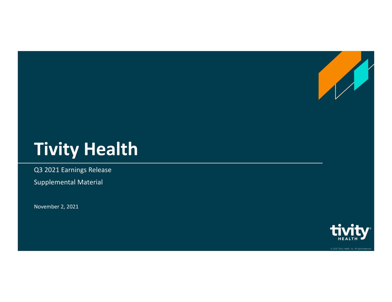 Tivity Health, Inc. 2021 Q3 - Results - Earnings Call Presentation ...