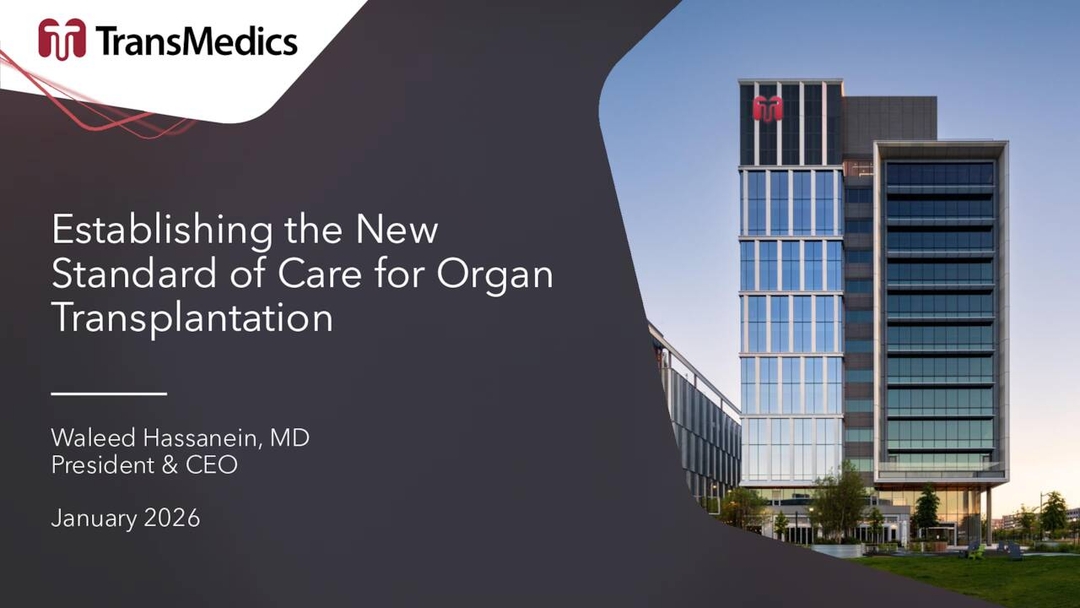 TransMedics Group, Inc. (TMDX) Presents at 44th Annual J.P. Morgan ...