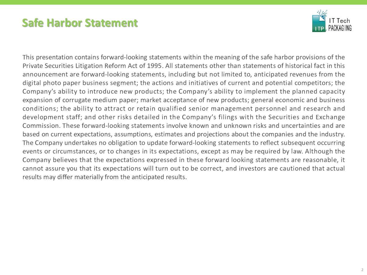 IT Tech Packaging, Inc. 2021 Q4 - Results - Earnings Call Presentation ...