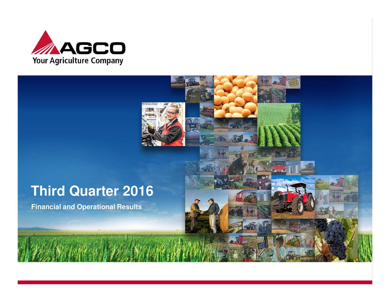 AGCO Corporation 2016 Q3 - Results - Earnings Call Slides (NYSE:AGCO ...