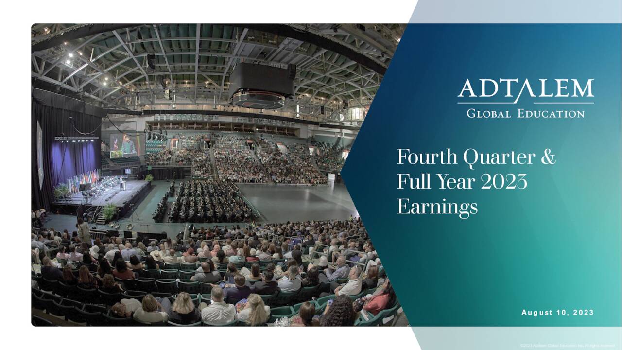 Adtalem Global Education Inc. 2023 Q4 - Results - Earnings Call ...